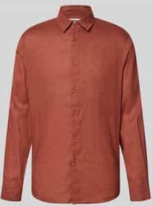 Drykorn Slim Fit Freizeithemd aus Leinen-Baumwoll-Mix Modell RAMIS