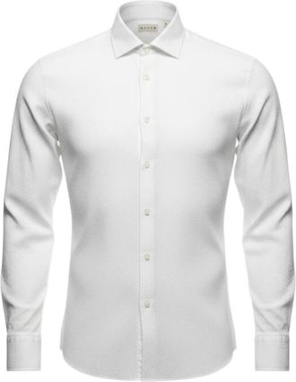 Xacus Homme, Chemises, Blanc, Taille: 3XL Chemise Seersucker