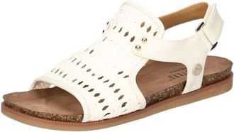 Mustang Jeans Femme 1518-805 Sandale, Blanc, 38 EU