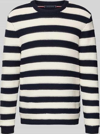 Tommy Hilfiger Regular Fit Strickpullover aus reiner Baumwolle