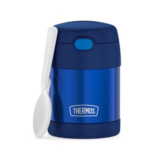 Thermos RMOVR THERMOS kids FUNTAINER FOOD JAR 0,30l, navy, Thermobehälter für Essen mit Löffel für Kinder, 5 h heiß / 7 h kalt, absolut dicht für Suppe, Müsli