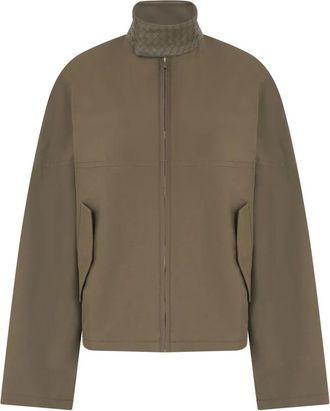 Bottega Veneta Homme, Vestes, Gris, Taille: M Veste Compacte en Coton