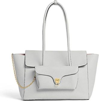 Coccinelle Femme, Sacs, Gris, Taille: ONE Size Double Beat Shoulder Bag
