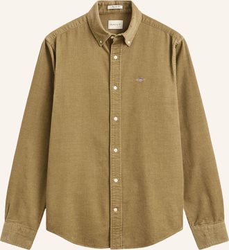 GANT Cordhemd Regular Fit braun