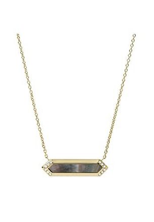 Fossil JF03867710 - Collier Femme - Plaqu&eacute; Or - Nacre