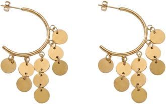 Dansk Copenhagen Nora Statement Hoop - - Accessories - Damen - Gelb - ONE SIZE