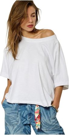 Kaporal Femme, Tops, Blanc, Taille: 40 FR les Blancs T-Shirt Oversized