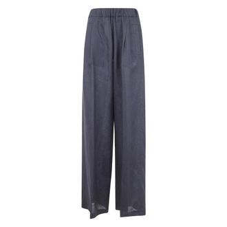 Semicouture Femme, Pantalons, Gris, Taille: 42 FR Pantalon Johnny en lin