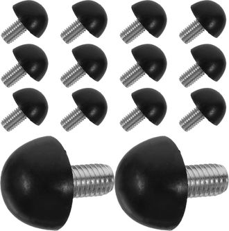 Lurrose 48 St&uuml;ck M8X15Mm Gewinde M&ouml;bel Nivellierf&uuml;&szlig;e Verstellbar mit Gummipuffer Sto&szlig;d&auml;mpfende rutschfeste Schraubf&uuml;&szlig;e f&uuml;r Stuhl Tisch und Schrankbeine M&ouml;belg