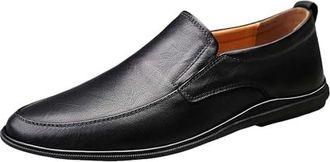 Generic Chaussures habill&eacute;es classiques sans lacets pour homme - Mocassins en cuir &agrave; bout pointu - Mocassins plats et antid&eacute;rapants - Pour le bureau et les lo