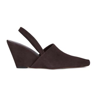 Cortana Dunkelbraune Keilsandale - - Shoes - Damen - Braun - 36 EU