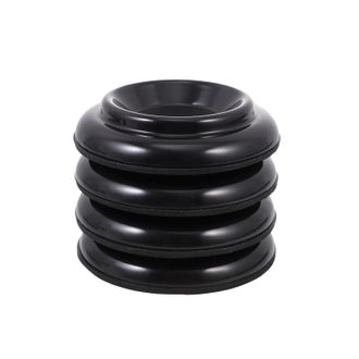 Holibanna UKCOCO 4 St&uuml;ck rutschfeste Klavierrollenmatten Schwarz Bodenschutz und Schalld&auml;mmmatten aus Hitzebest&auml;ndigem Abs f&uuml;r Holzfliesen und Teppich Klavierfu