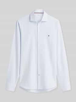Tommy Hilfiger Regular Fit Businesshemd mit abgerundetem Saum