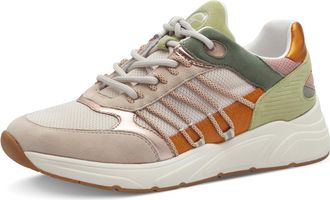 Tamaris Damen Sneaker Low, orange, 38 EU