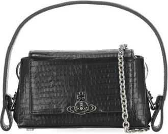 Vivienne Westwood Femme, Sacs, Noir, Taille: ONE Size Small Flap Handbag