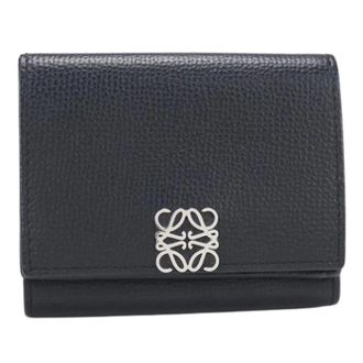 Loewe Portefeuille Tri-fold Pre-owned - Femme - Pre-owned - Noir - Taille: ONE Size