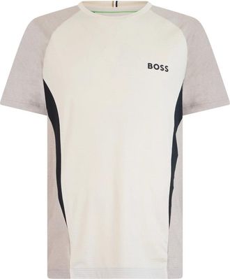 HUGO BOSS Homme, Tops, Beige, Taille: 2XL T-shirt en jersey &agrave; manches courtes