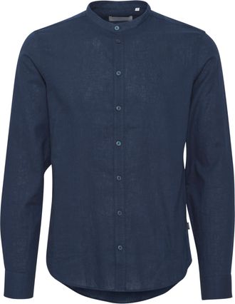 Casual Friday CFAnton Herren Hemd Leinenhemd Freizeithemd Stehkragen Regular Fit 55% Leinen, 45% Baumwolle, Größe:XXL, Farbe:Dark Navy (194013)