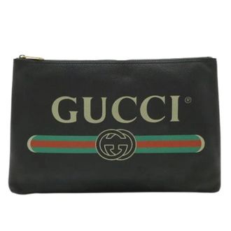 Gucci Pre-owned Vintage Clutch Bag - - Pre-owned - Damen - Schwarzk - ONE SIZE