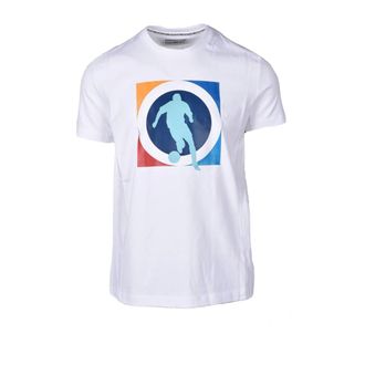 Dirk Bikkembergs Homme, Tops, Blanc, Taille: S Collection de T-shirts en Coton &Eacute;l&eacute;gants