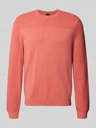 HUGO BOSS Regular Fit Pullover mit Logo-Schriftzug