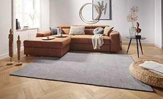 Mint Rugs Teppich Supersoft Kurzflor Wohnzimmer-Teppich Modern Flauschig Weich Einfarbig für Wohnzimmer Küche Flur oder Schlafzimmer Hellgrau 200x290 cm