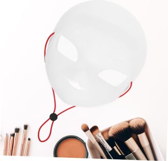 SOLUSTRE 2stücke DIY-vollgesichtsmasken Handbemalt Weiß Blanko-kostümmasken Cosplay-Masken Unbemalt Für Karneval Damen Portraitmasken Masken Für Erwachsene