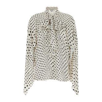 Stella McCartney Femme, Blouses et Chemises, Multicolore, Taille: 36 FR Blouse &agrave; nouettes &agrave; pois P