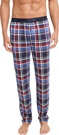 Jockey Herren Everyday Knit Pant, Blue Check, 2XL