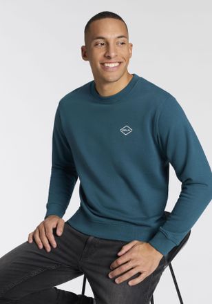 Replay Sweatshirt REPLAY, Herren, Gr. XXL, gr&uuml;n (atlantic gr&uuml;n), Sweatware, Obermaterial: 100% Baumwolle, unifarben, regular fit normal, Rundhals, Rippb&uuml;ndch