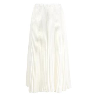 Jil Sander Technischer Twill Faltenrock - - Skirts - Damen - Wei&szlig; - M