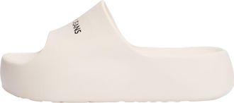 Tommy Jeans Damen Badeschuhe Flatform Pool Slide Klobig, Elfenbein (Newsprint), 39/40