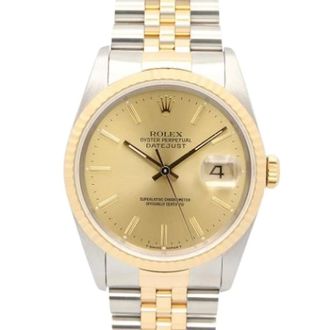 Rolex Montre Pre-owned 16233 - Homme - Pre-owned - Jaune - Taille: ONE Size