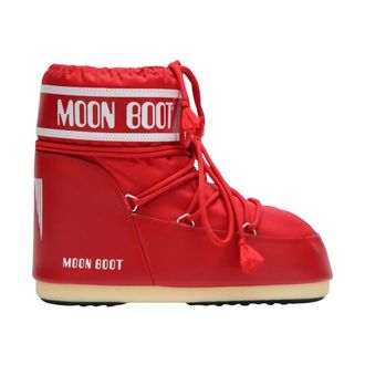 Moon Boot Icon Low Bottes - Femme - Chaussures - Rouge - Taille: 36 EU