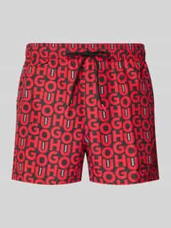 HUGO BOSS Badeshorts mit Allover-Muster Modell NALU
