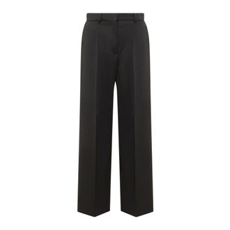 Lanvin Femme, Pantalons, Noir, Taille: 40 FR Wide Leg Pantalons