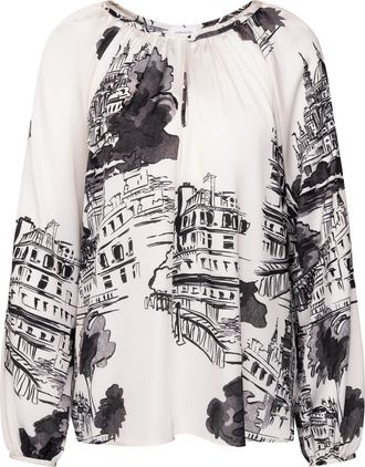 Seidensticker Damen Oversized Fit Langarm Bluse, Wei&szlig;, 44