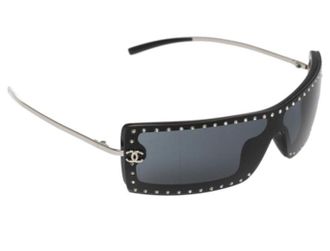 Chanel Crystal Embellished CC Frameless Sunglasses