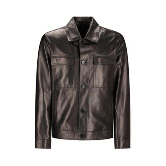 Salvatore Santoro Stilvolle Lederjacke - - Jackets - Herren - Schwarzk - L