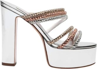 Casadei Femme, Chaussures, Gris, Taille: 37 1/2 EU Platform Patty Andromeda