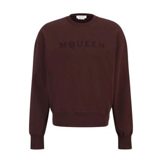Alexander McQueen Madder Tonal Logo Sweatshirt - - Sweatshirts & Hoodies - Herren - Braun - M