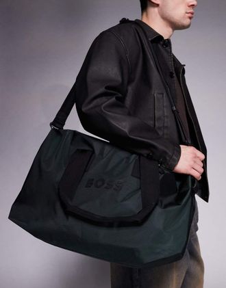 Boss Orange by Hugo Boss BOSS Black - Catch 3.0 - Reisetasche in Dunkelgr&uuml;n