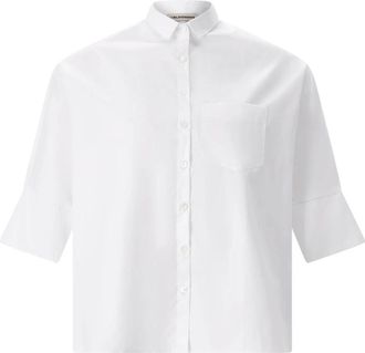 Bloomings Femme, Blouses et Chemises, Blanc, Taille: 36 FR Chemise &agrave; Manches Courtes Como