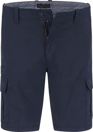 Bugatti Herren Cargoshorts blau Baumwoll-Stretch