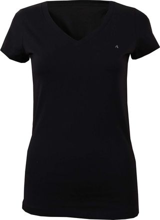 Replay Damen 2er Pack T-Shirts Kurzarm mit V-Ausschnitt, Black 020 (Schwarz), S