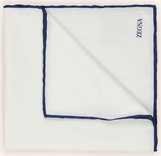 Ermenegildo Zegna Zegna Einstecktuch weiss