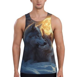 Generic D&eacute;bardeur respirant &agrave; s&eacute;chage rapide sans manches pour homme pour entra&icirc;nement &agrave; la plage S &agrave; 4XL, Wolf 17, 4XL