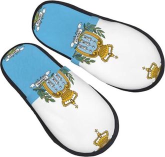 Generic L&eacute;g&egrave;re Pantoufles &agrave; Hiver Drapeau imprim&eacute; Accueil Slippers Chaud Chaussons Femme pour Homme Int&eacute;rieur Femme M