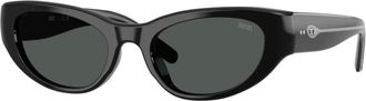 Diesel unisex, Accessoires, Noir, Taille: 52 MM Lunettes de soleil oeil-de-chat