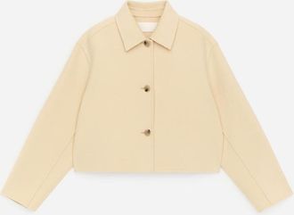 Arket Doubleface-Overshirt Aus Wollmischung -Gelb